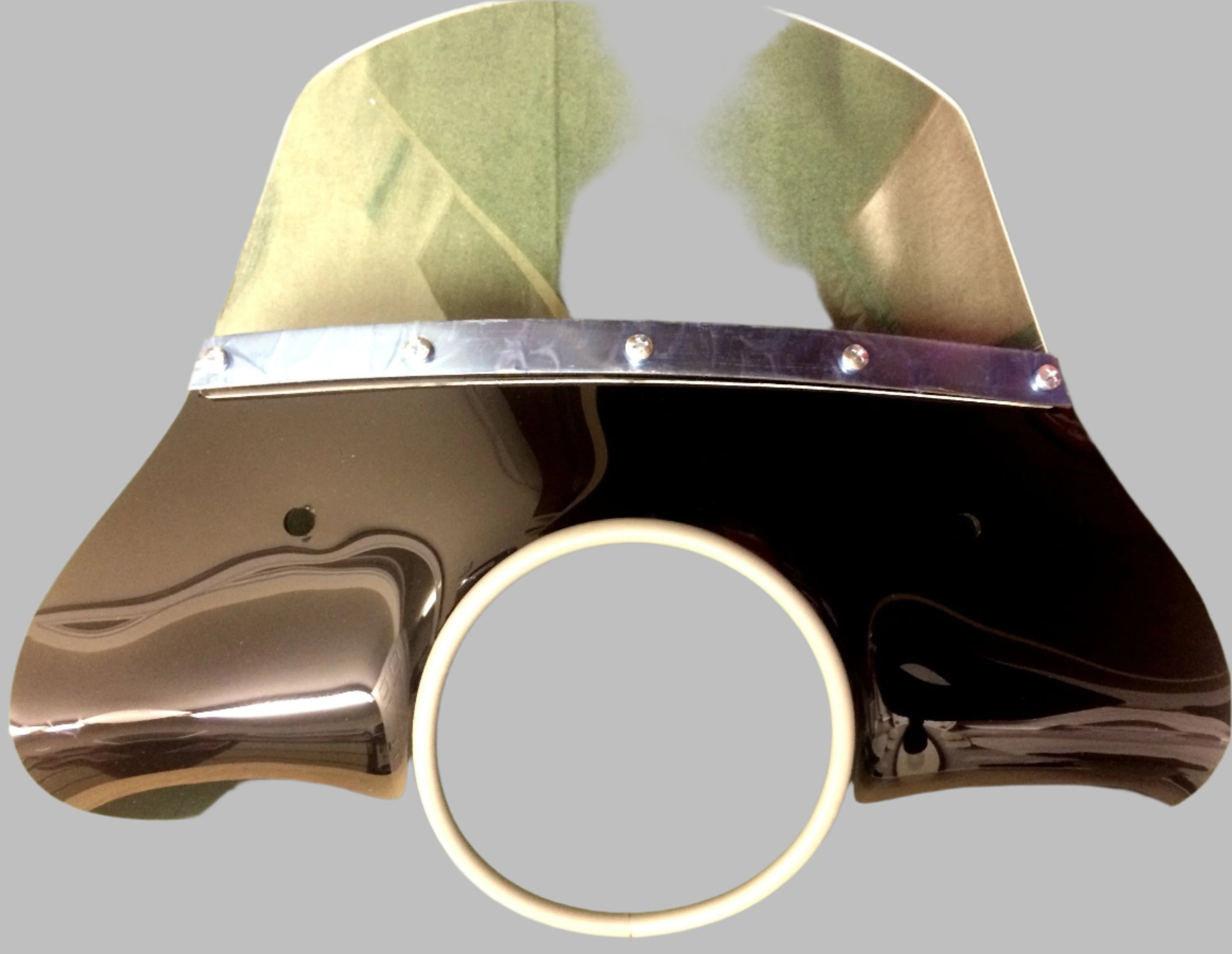 Lambretta Li fly screen CUPPINI Black – Disco Dez Scooters