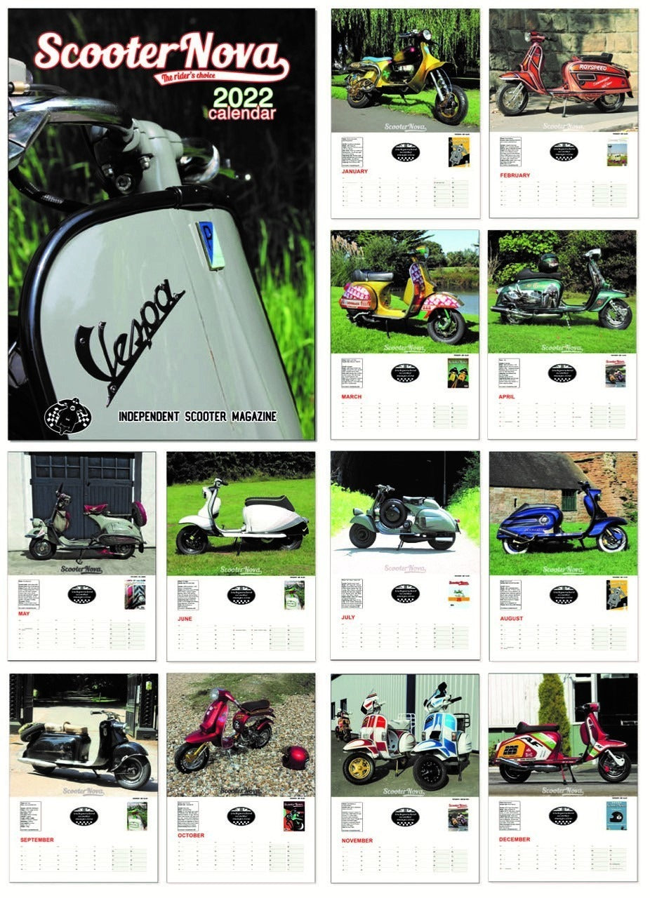 Scooter NOVA calendar 2022 – Disco Dez Scooters