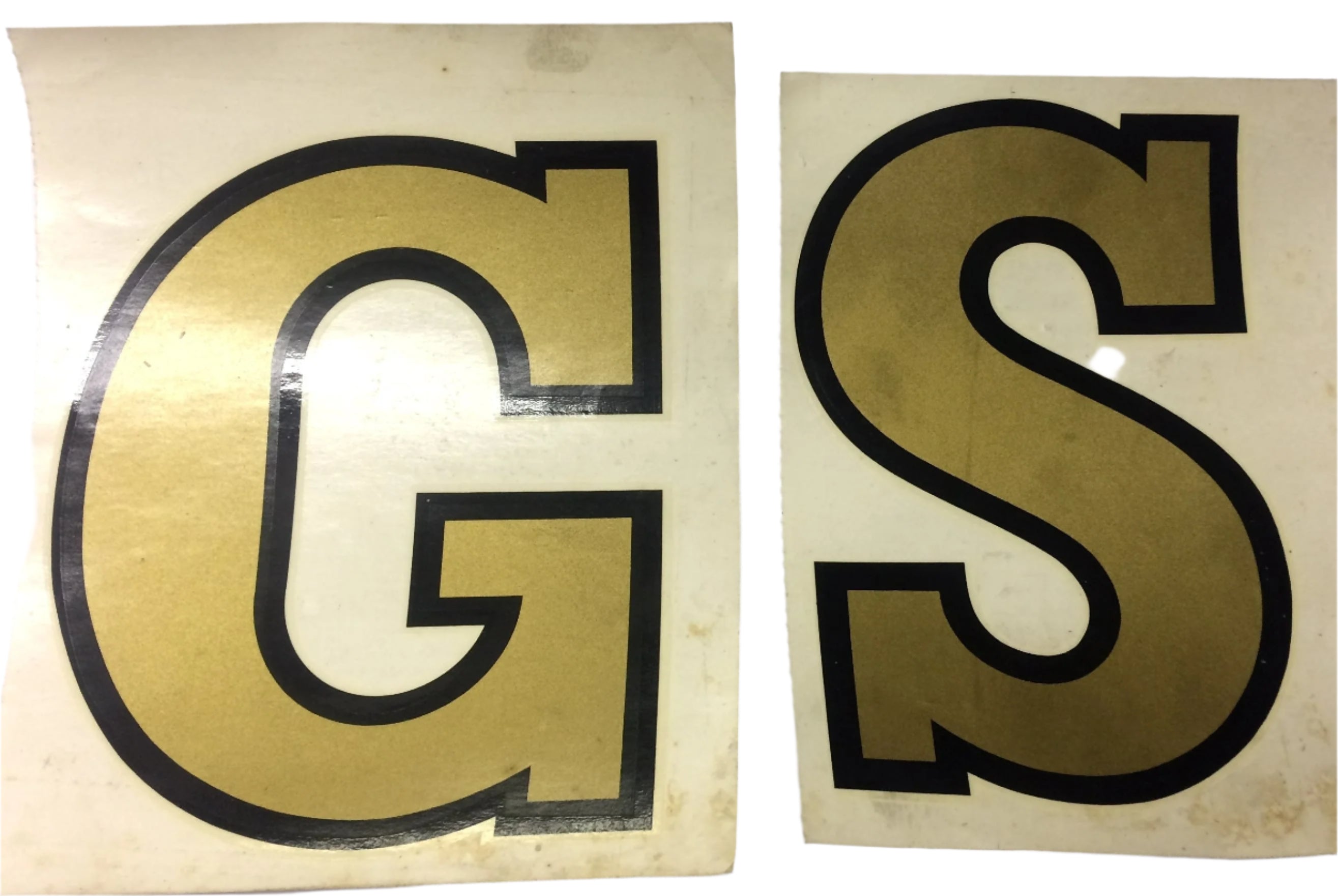 Gold "GS" legshield "Decorettes" 5" (127 mm) – Disco Dez Scooters