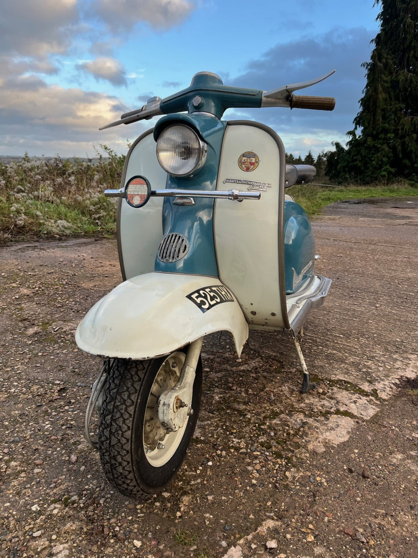 LAMBRETTA 1958 Li150 SERIES 1 "FRAME BREATHER" 3500 miles original pai ...