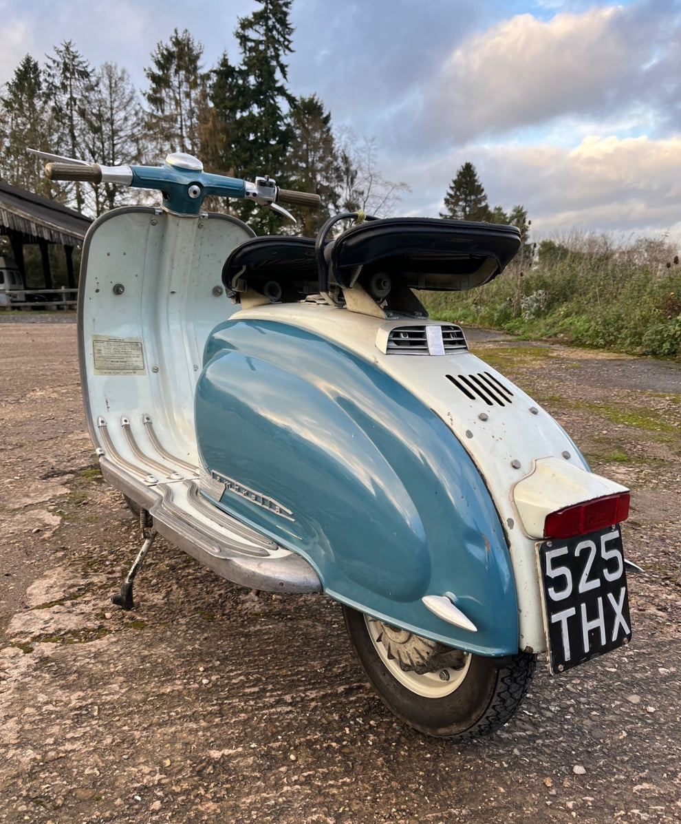 LAMBRETTA 1958 Li150 SERIES 1 "FRAME BREATHER" 3500 miles original pai ...